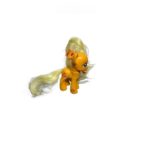 Toys | My Little Pony Mlp Ribbon Hair Applejack Pony Figure As Is Read ...